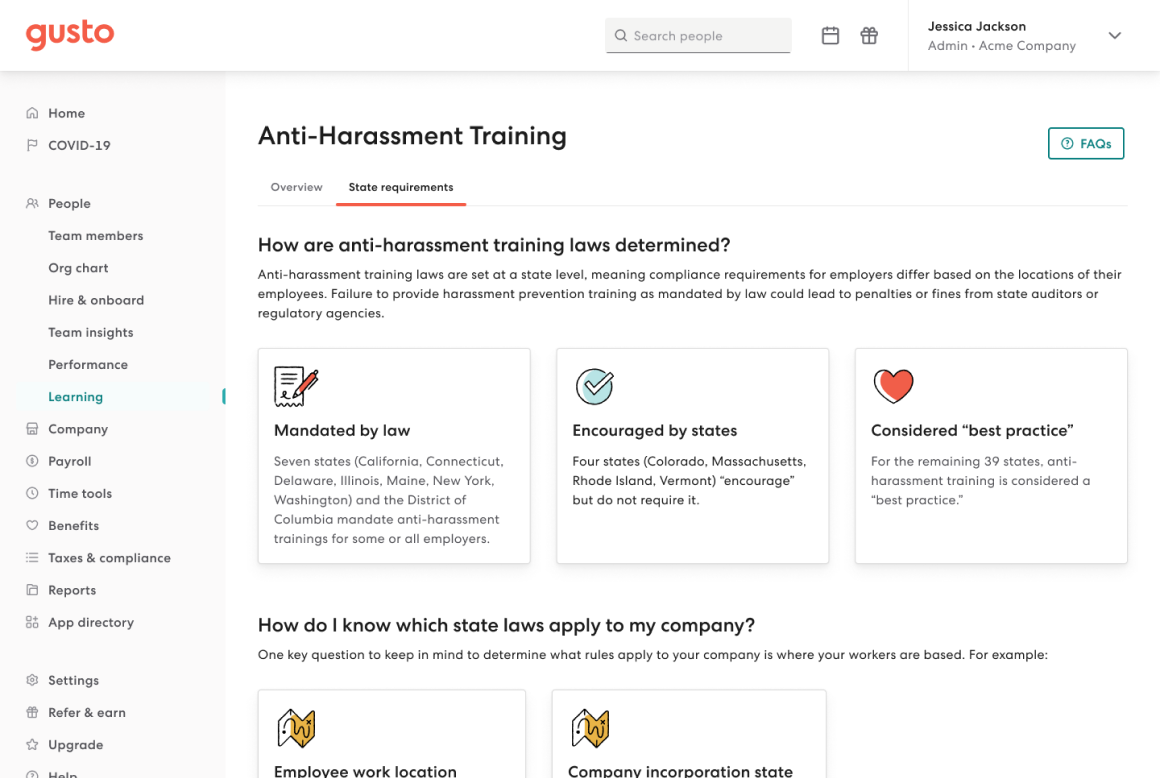 Gusto Employee Training: Features, Tips & Certification Info